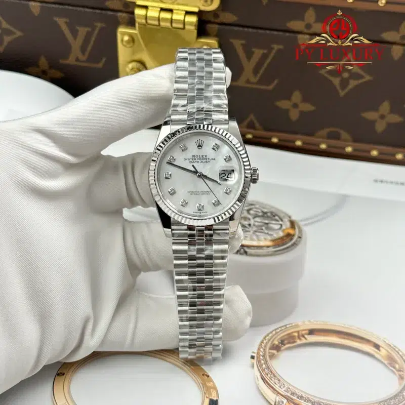 Rolex Datejust 126234-0019 MOP Diamond Dial Jubilee Bracelet Best ...