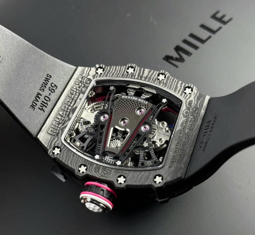 Richard Mille RM38-02 Tourbillon Bubba Watson Black Carbon TPT Best Replica