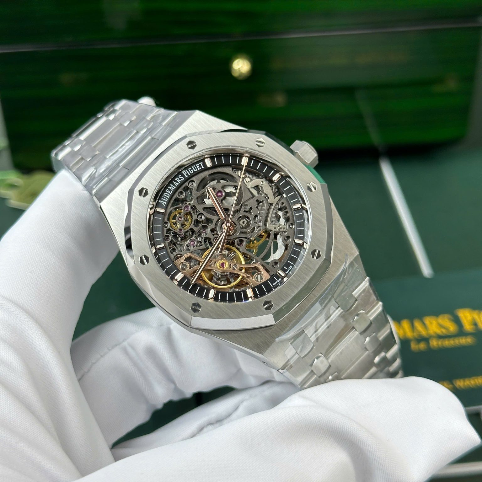 Audemars Piguet Royal Oak 15407ST Openworked Skeleton Dial 1:1 Best ...