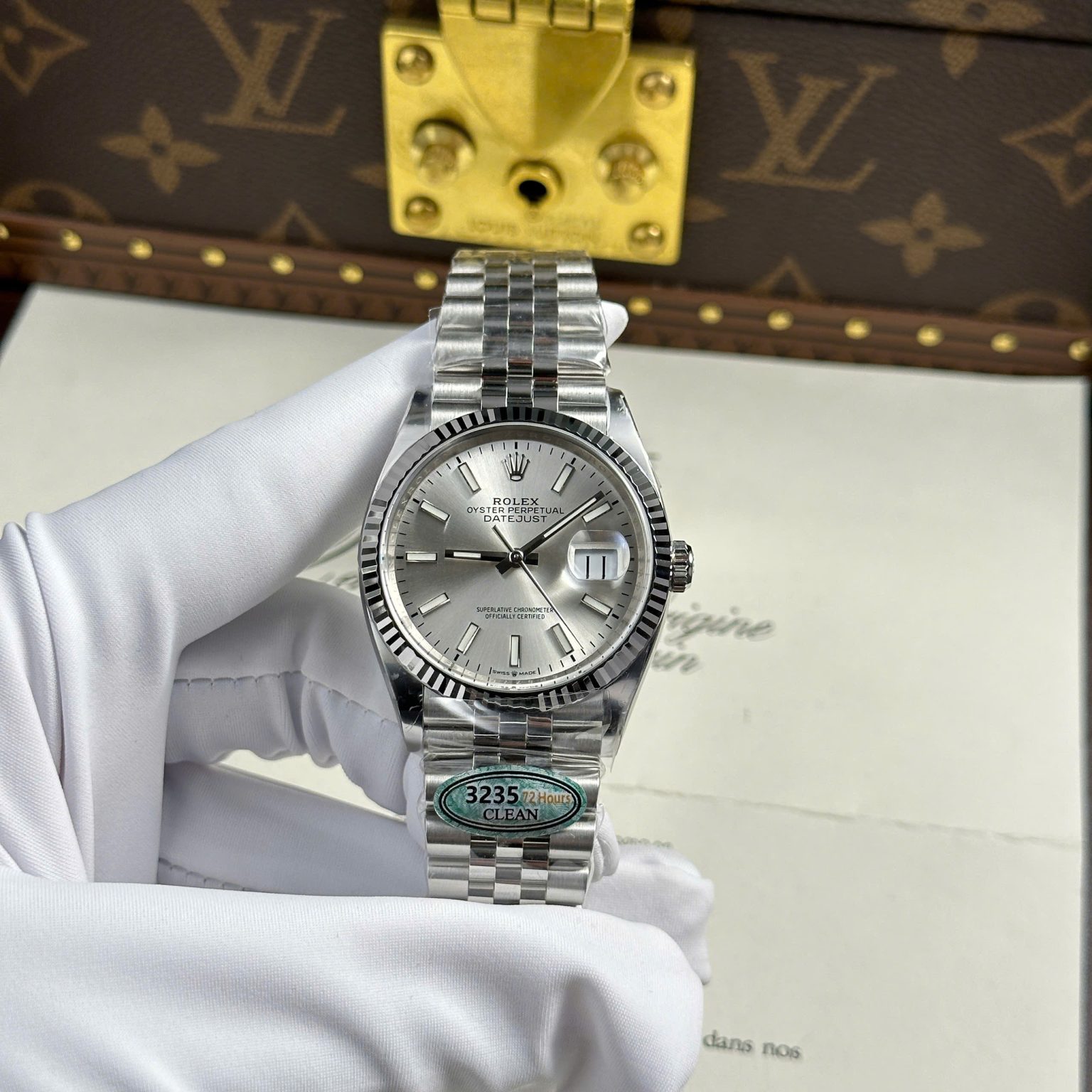 Rolex Datejust 126234 Silver Luminous Dial Jubilee Bracelet 1:1 Best ...