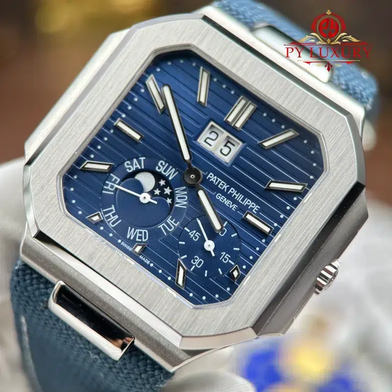 Patek Philippe Cubitus 5822P-001 Blue Dial Textile Strap 1:1 Best ...