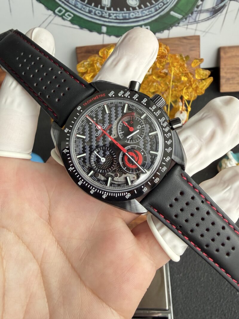 Omega Speedmaster Dark Side Of The Moon Team Alinghi Leather Strap Best ...