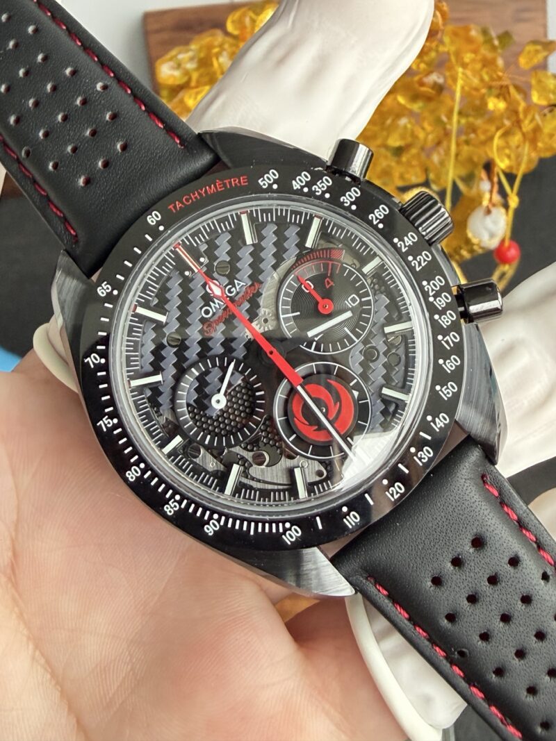 Omega Speedmaster Dark Side Of The Moon Team Alinghi Leather Strap Best ...