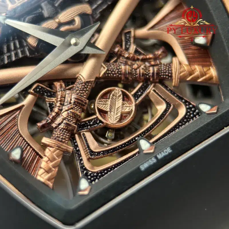 Richard Mille RM47 Samurai Tourbillon Rose Gold Black Ceramic Best ...